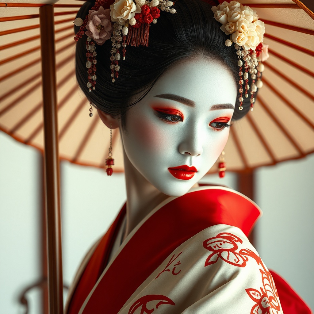 Japanese Geisha Enchanting Art