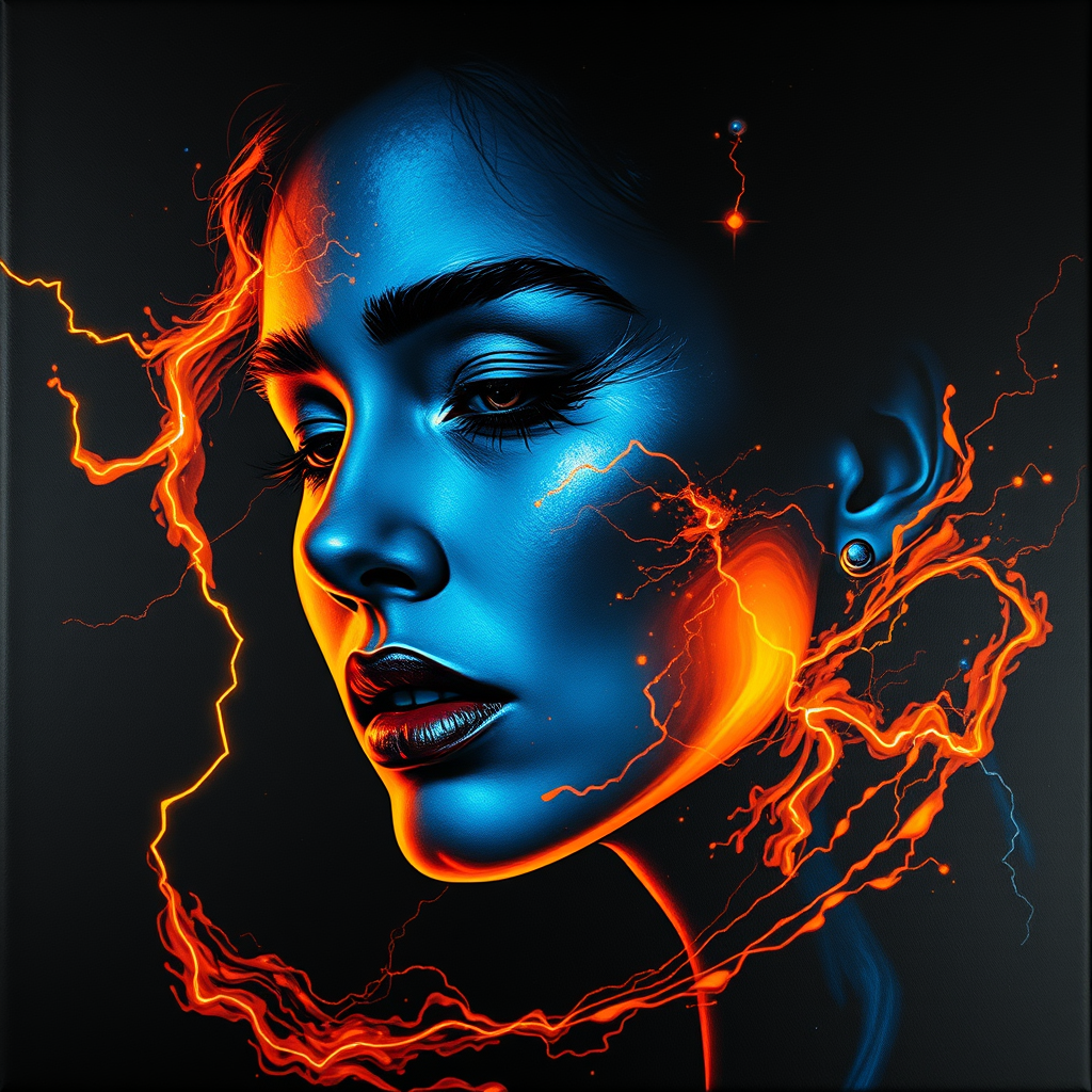 model building portrait dark AI Images | BasedLabs