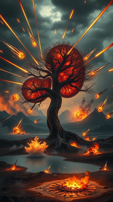 heat landscape bright bright cinematic... | BasedLabs