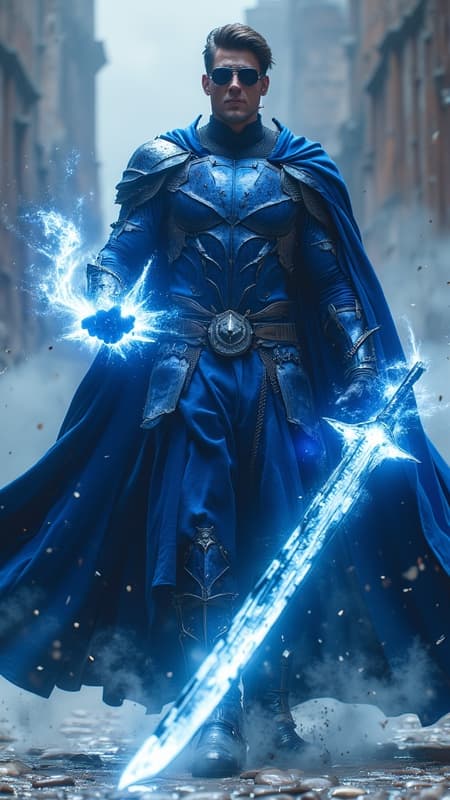 glowing sword sci fi fantasy AI Images | BasedLabs