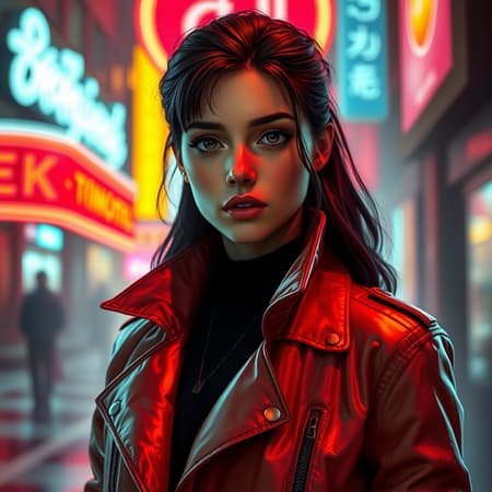 women fantasy sci fi anime landscape... | BasedLabs