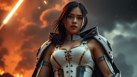 meteor shower portrait AI Images | BasedLabs