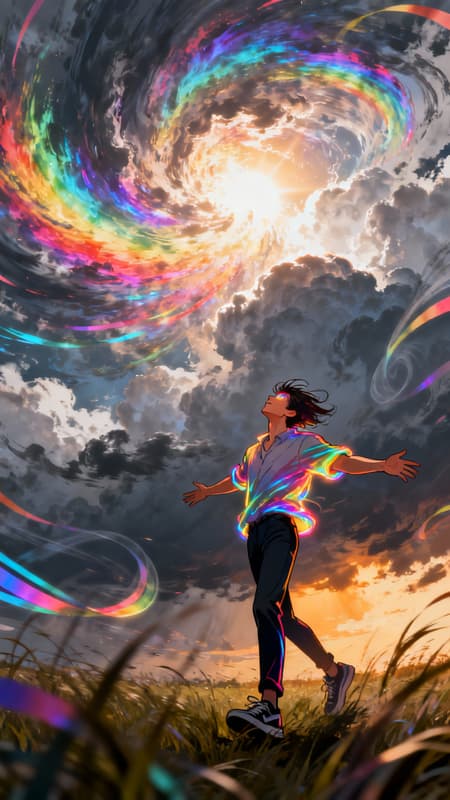 store dark realistic landscape bright dark... | BasedLabs