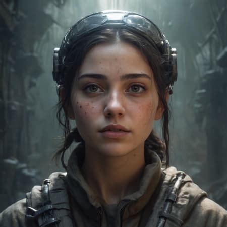 wasteland sci fi anime realistic realistic... | BasedLabs