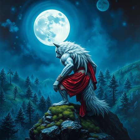 blue moon realistic anime AI Images | BasedLabs