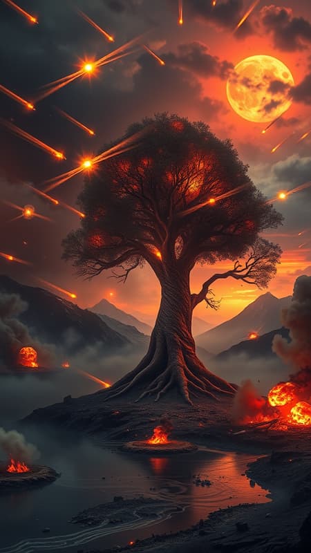 store dark realistic landscape landscape AI... | BasedLabs