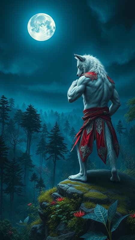 blue moon dark AI Images | BasedLabs