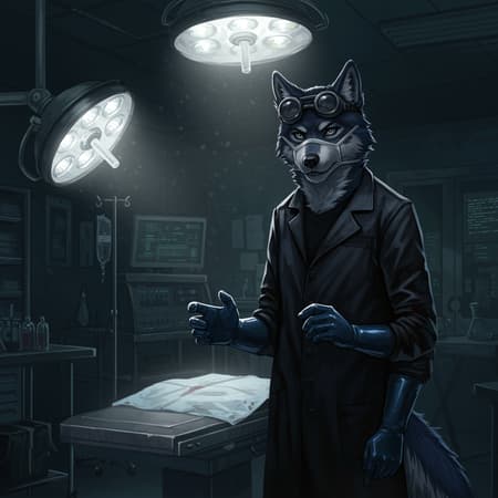 wearing a fur coat anime minimalist portrait... | BasedLabs