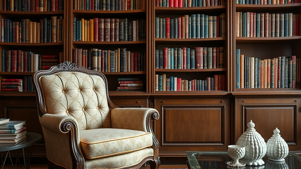 bookshelf colorful realistic dark anime... | BasedLabs